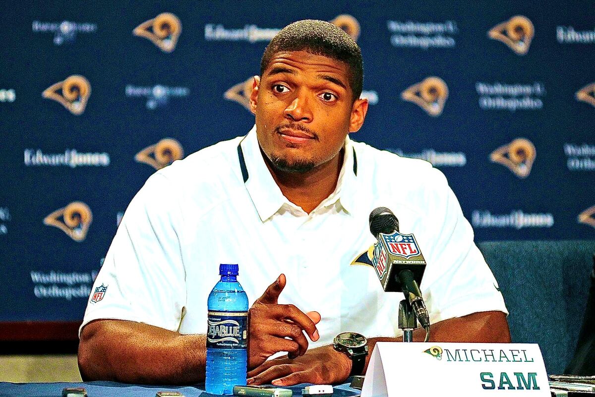 Michael Sam Speaks at Press Conference After Being Drafted by St. Louis ... Michael Sam Speaks at Press Conference After Being Drafted by St. Louis ...
