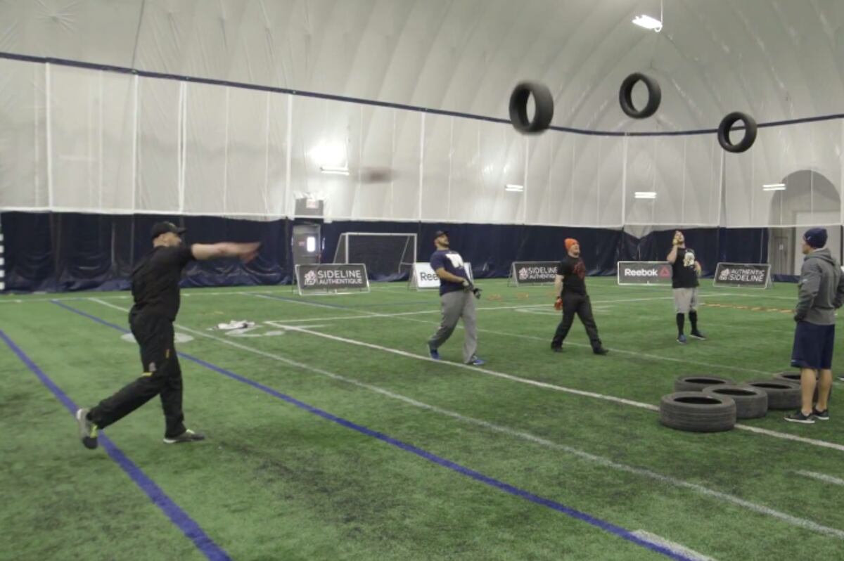 CFL QB Throws Pass Through 3 Falling Tires in New Reebok Commercial ...