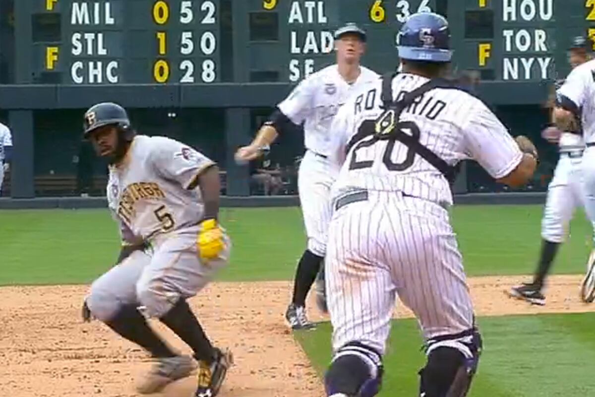 Pittsburgh Pirates' Josh Harrison Jukes Wilin Rosario, Escapes Wild ...