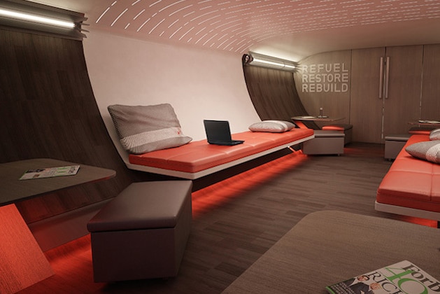 Nike Helps Design Airplane Interior Focused on Athlete-Specific Needs