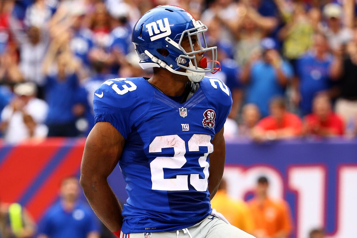 Giants' Rashad Jennings Records Franchise's 1st 34-Carry Performance ...