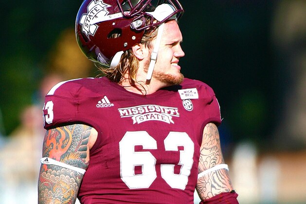 Mississippi State Lineman Dillon Day Suspended for Stomping on LSU Players