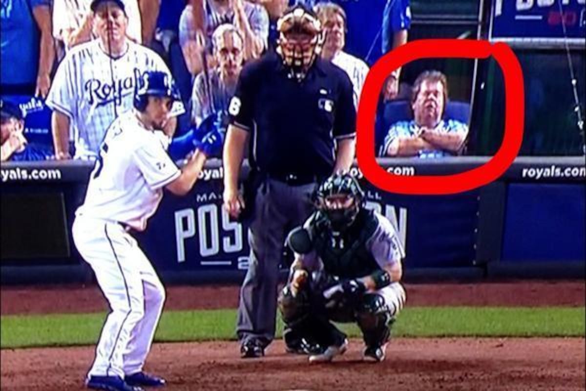 Royals Fan Sitting Behind Home Plate Missed Teams Comeback Because Of