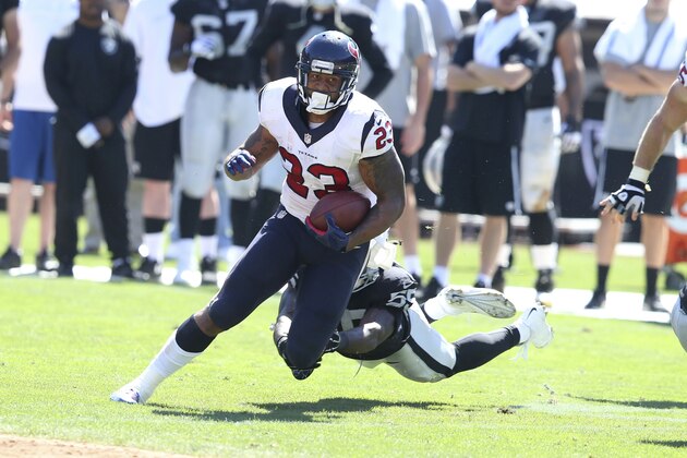 Arian Foster a Risky Fantasy Play in Week 5 Due to Lingering Hamstring ...