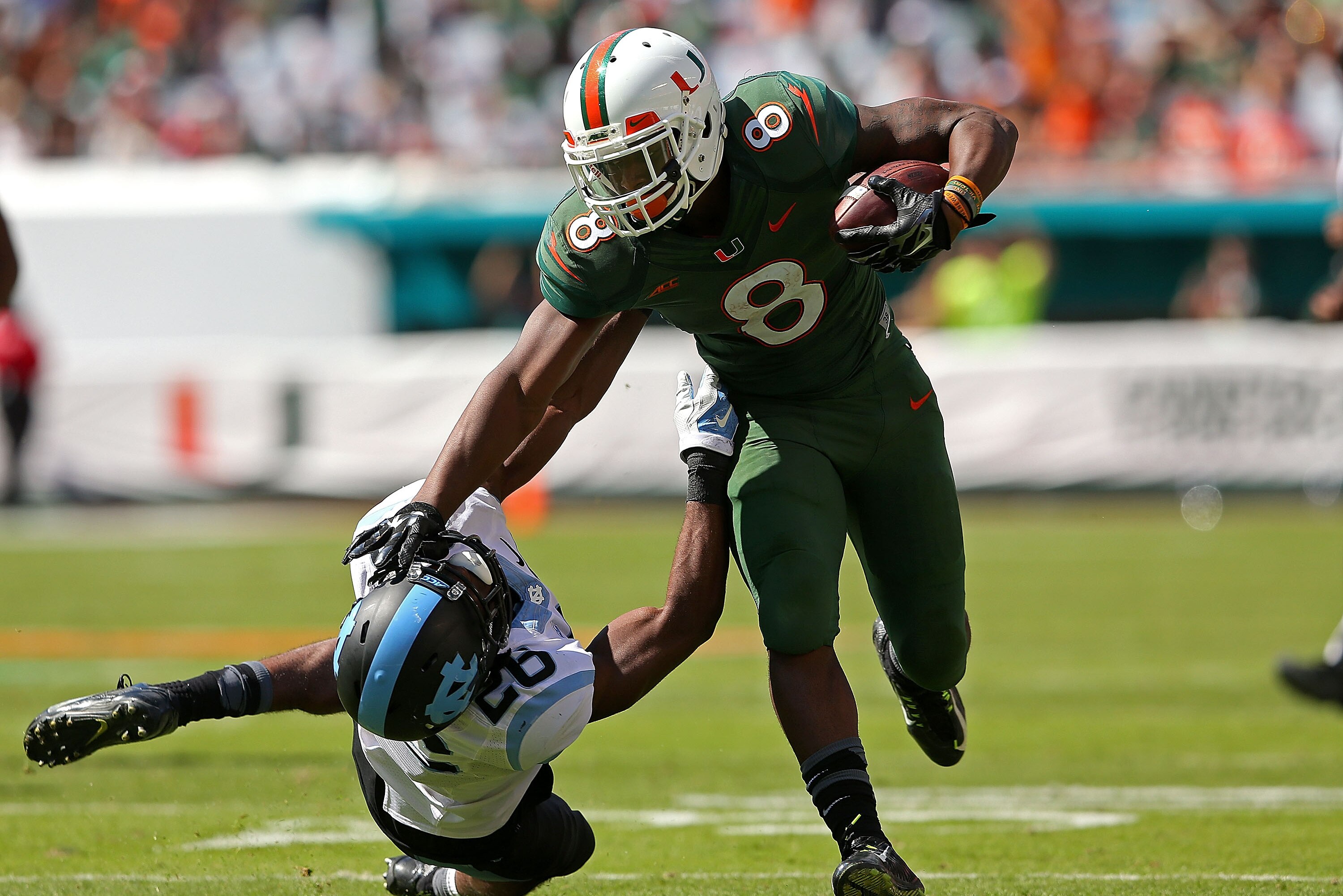 Miami's Duke Johnson Runs Free on 90-Yard Touchdown vs. UNC | Bleacher ...