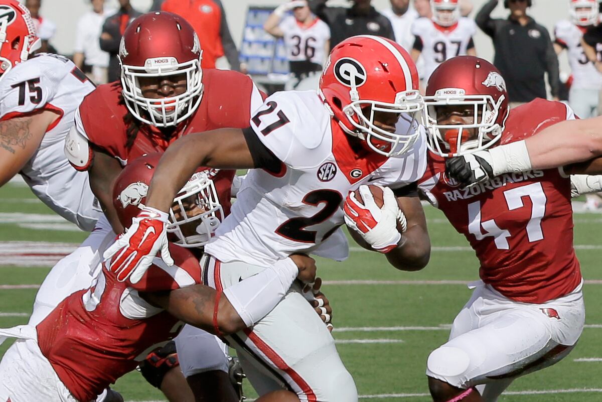 Georgia RB Nick Chubb Is Not the Next Todd Gurley, He May Be Better ...