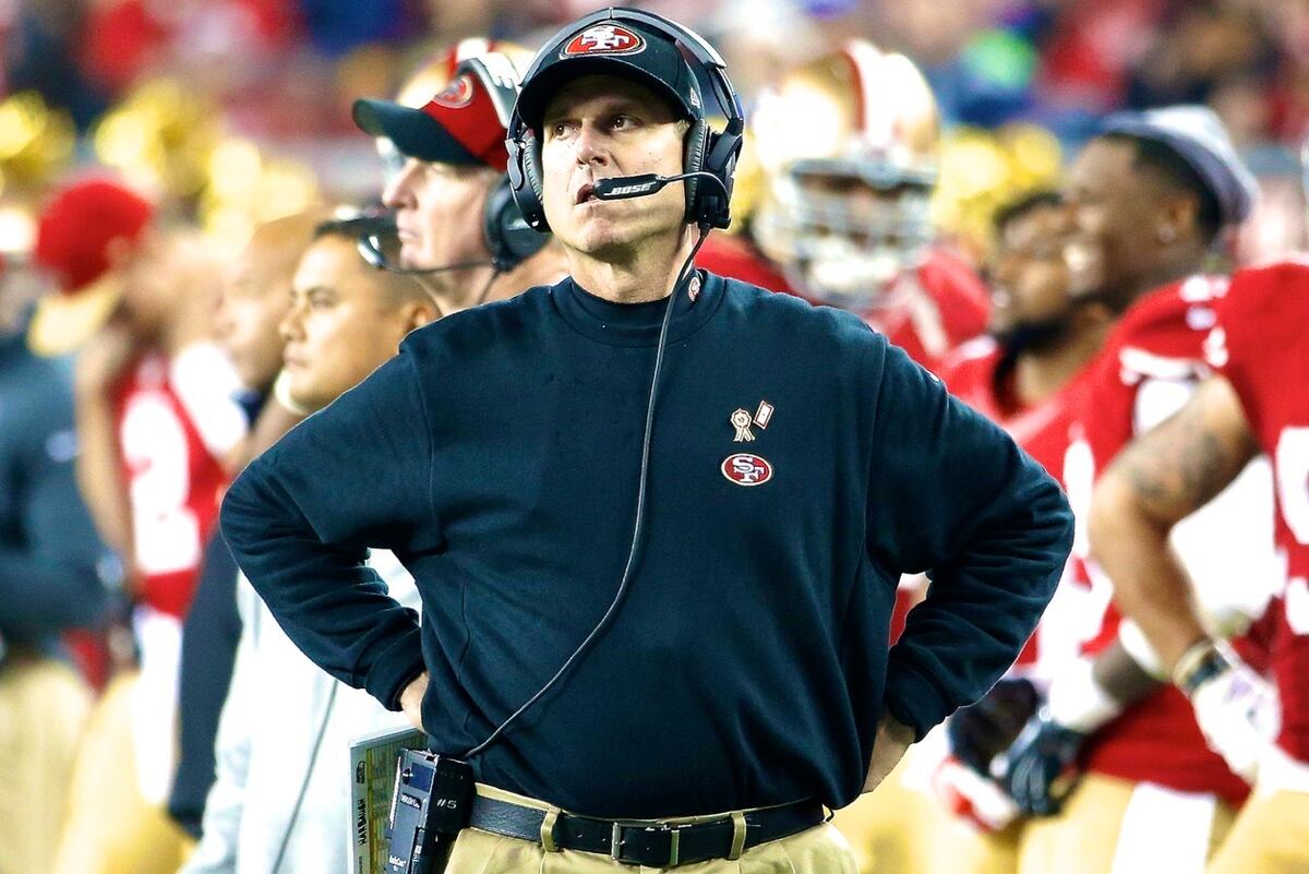 Offseason Exit Looming for Jim Harbaugh, Greg Roman with 49ers' Season ...