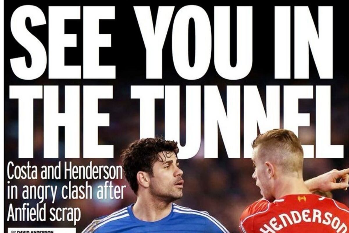 UK Back Pages: Henderson, Costa Clash, Chelsea Target Pogba, Inter ...