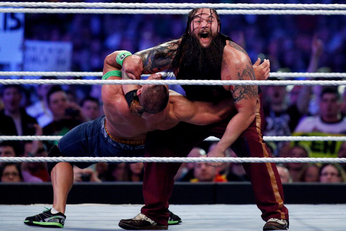 Bray Wyatt Challenges the Undertaker at 2015 Fastlane to WrestleMania ...