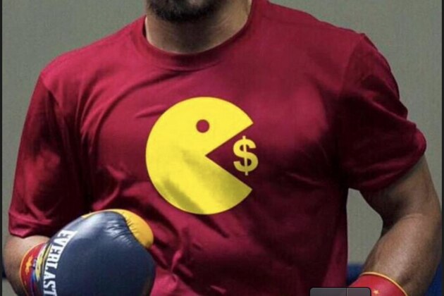 Manny Pacquiao's 'Pac-Man Eating Money' Shirt Reportedly Was Photoshopped