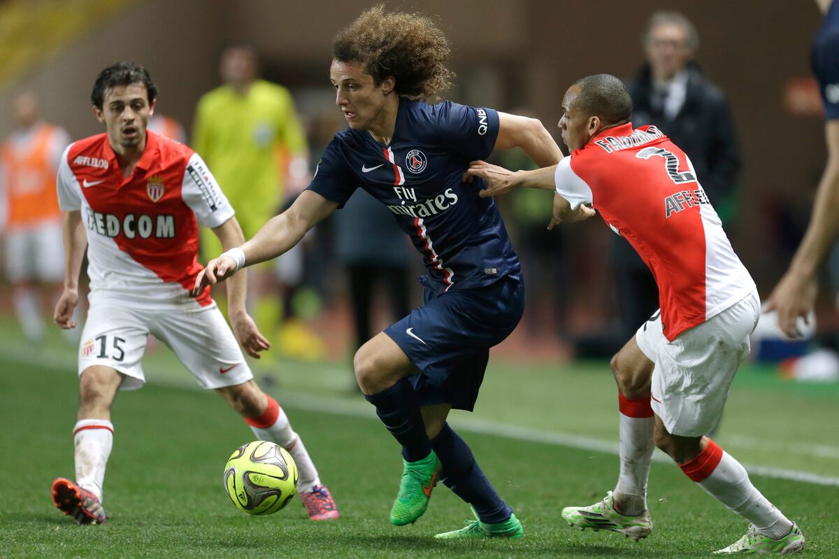 David Luiz Scores on Return to Defence as PSG Beat Monaco to Reach ...