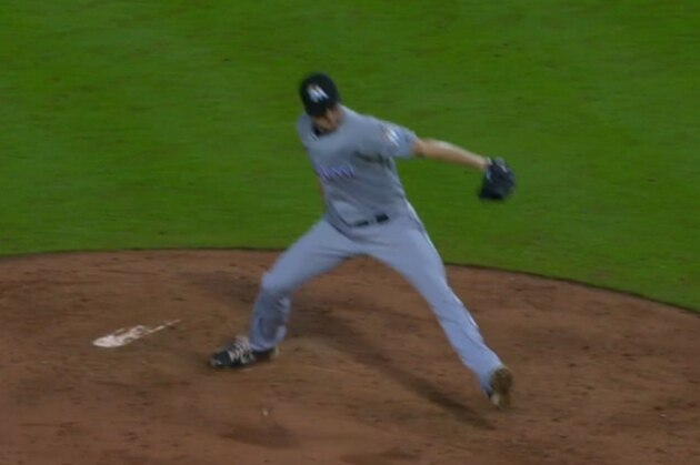 Marlins Pitcher Carter Capps Has Bizarre, Leaping Pitch Delivery