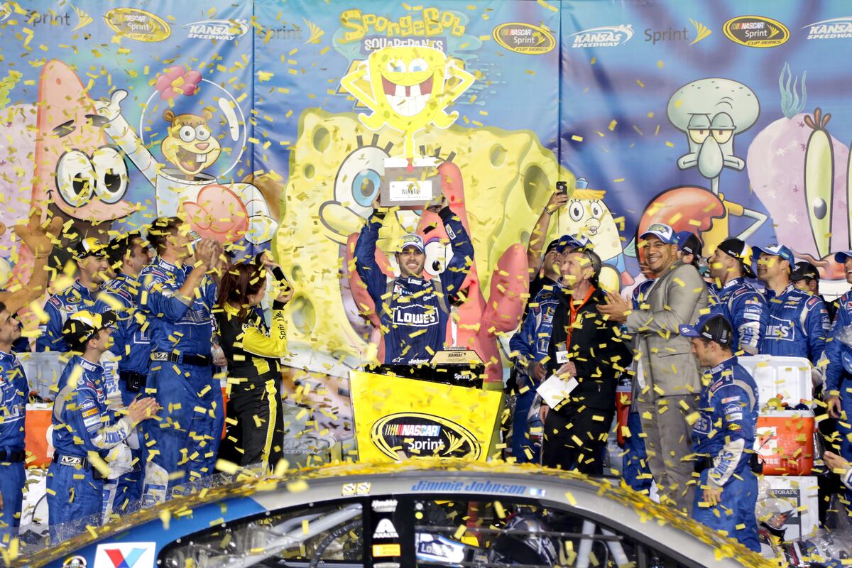 NASCAR at Kansas 2015: Winners and Losers from the SpongeBob ...
