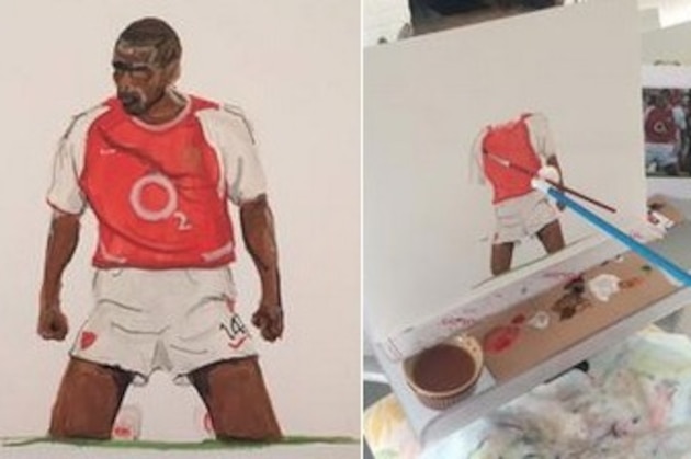 Mouth Artist Paints Thierry Henry's Iconic Knee-Slide Celebration