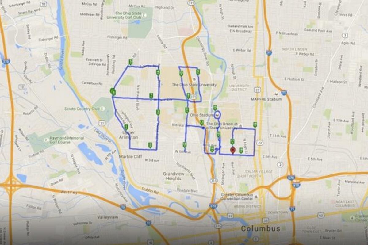 Ohio State Fans Take 6-Hour, 19-Mile Walk to Spell Out 'Ohio' in ...