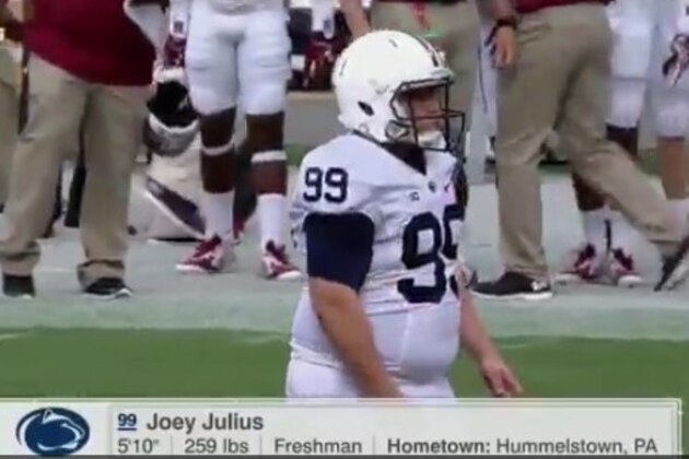 Penn State's 5'10", 259-Pound Freshman Kicker Becomes Instant Legend