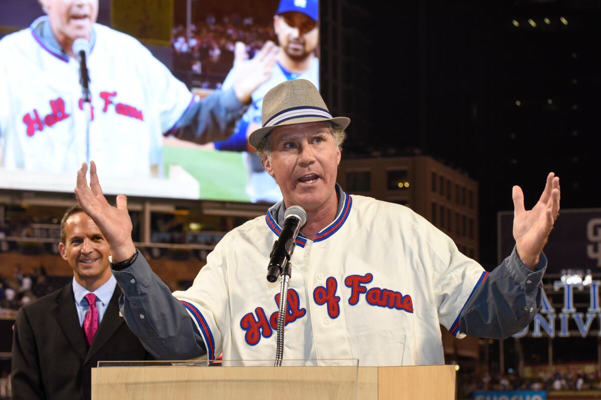 Will Ferrell Receives Hall of Fame Plaque for Spring Training Feat ...