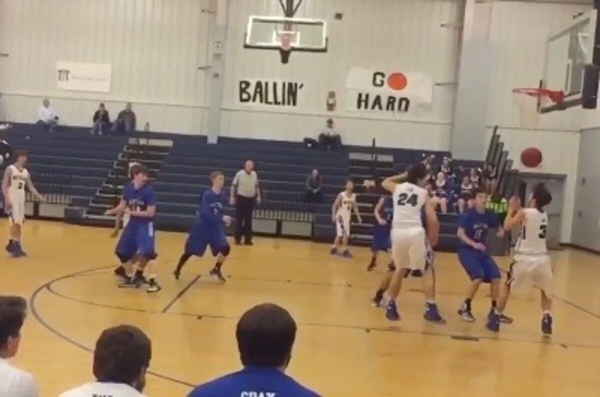 Basketball Player Gets Unusual Assist When Pass Hits Teammate's Head ...