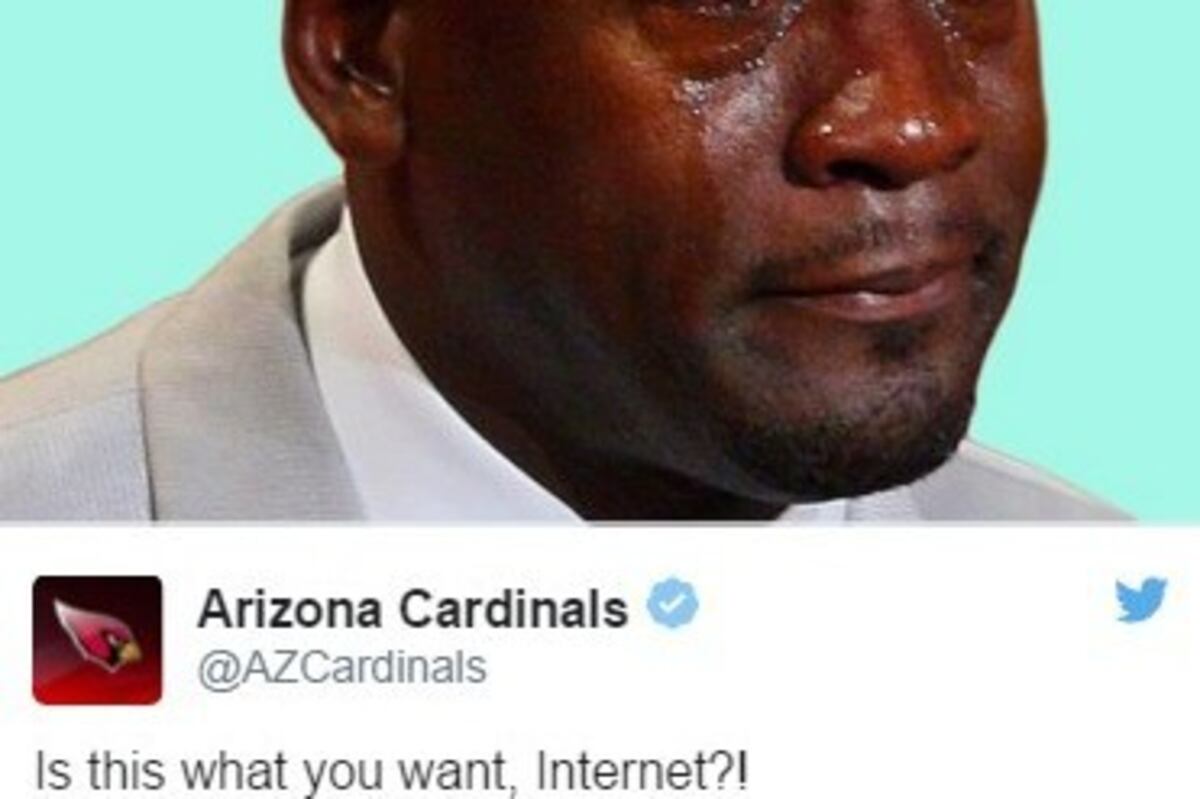 Arizona Cardinals Tweet Crying MJ Face While Losing to Panthers | News ...