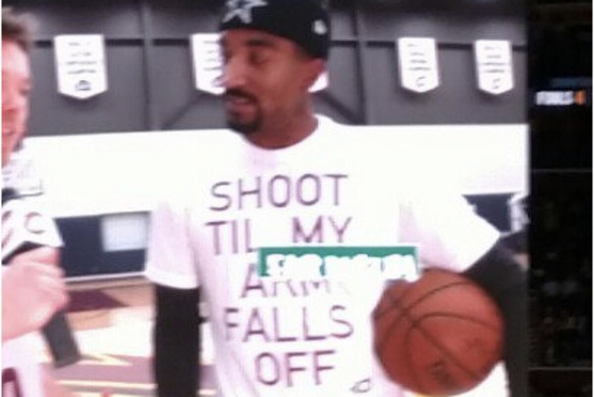 J.R. Smith Seen Wearing Amazing T-Shirt on Jumbotron During Game vs ...