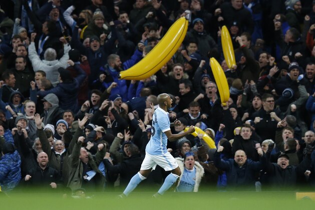 Manchester City Revive Banana Tradition for League Cup Semi-Final, Fans ...