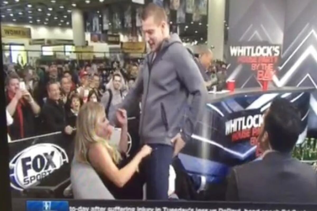Rob Gronkowski Gives Fox Sports 1 Reporter Lap Dance on Live TV | News ...