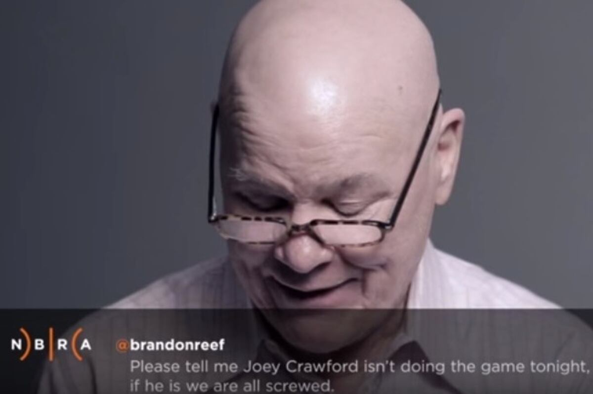 NBA Referees Bravely Read Mean Tweets Sent by Angry Fans | News, Scores ...