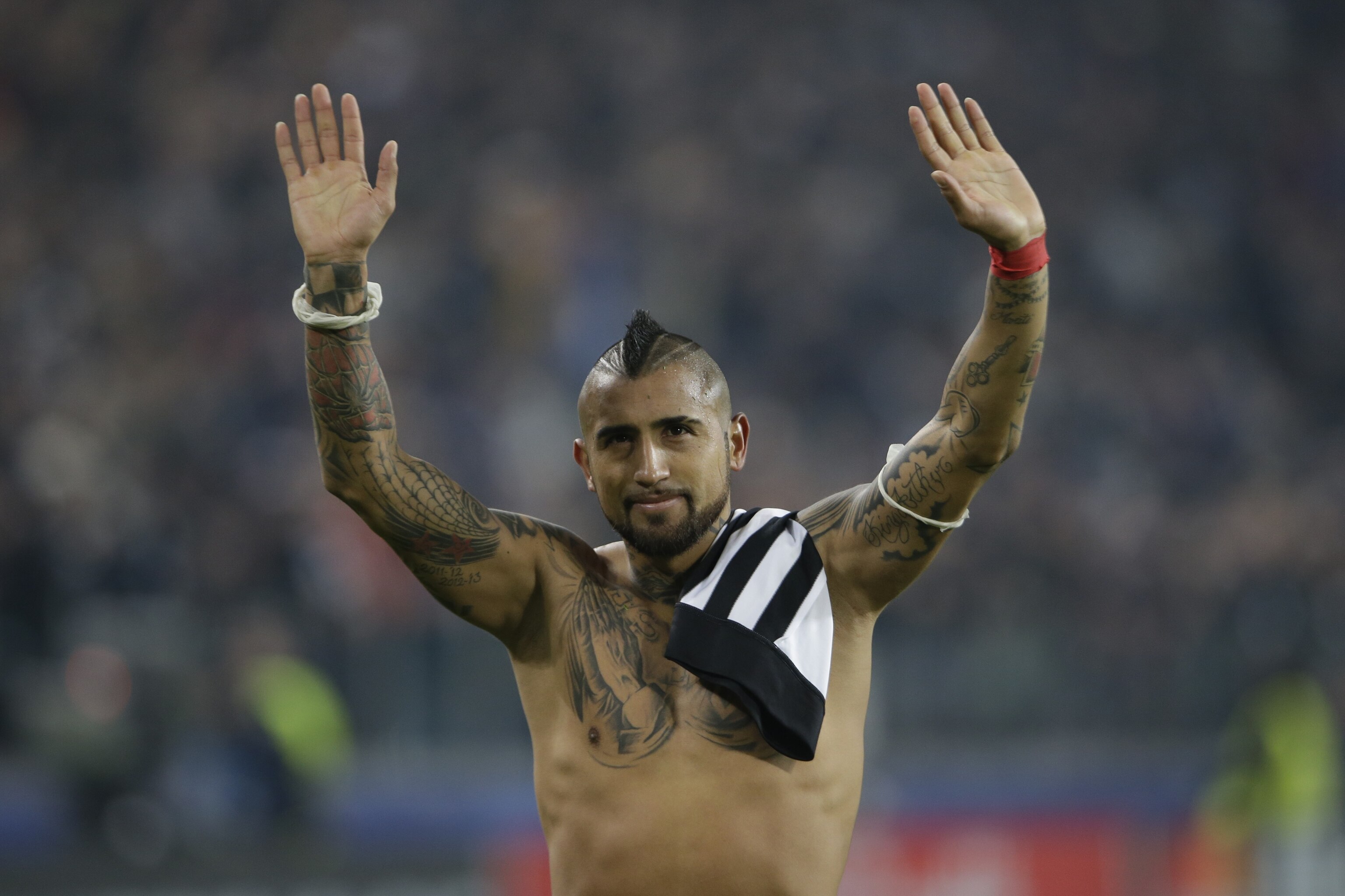 Arturo Vidal Neck Tattoo
