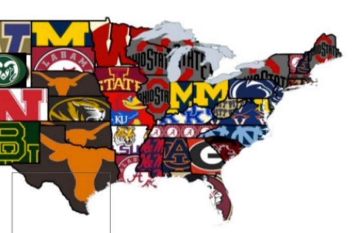 Reddit Poll Names Most Hated College Football Team in Every State ...