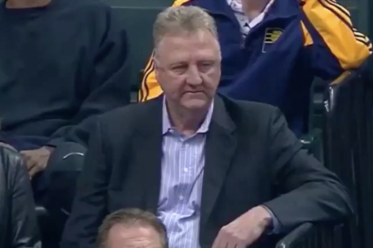Larry Bird Literally Shakes His Head at Pacers Defense vs. the 76ers ...