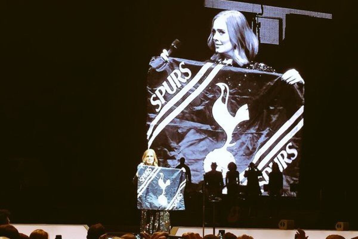 Adele Shows Support for Tottenham Hotspur Title Challenge During ...