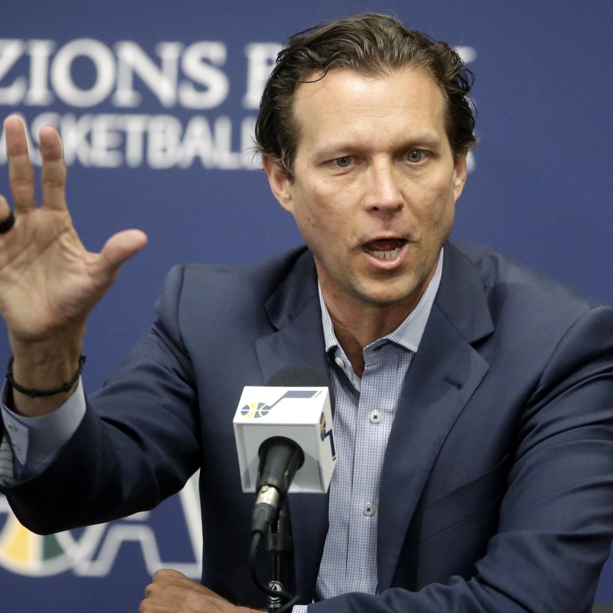 Quin Snyder, Jazz Agree to New Contract: Latest Details, Comments ...