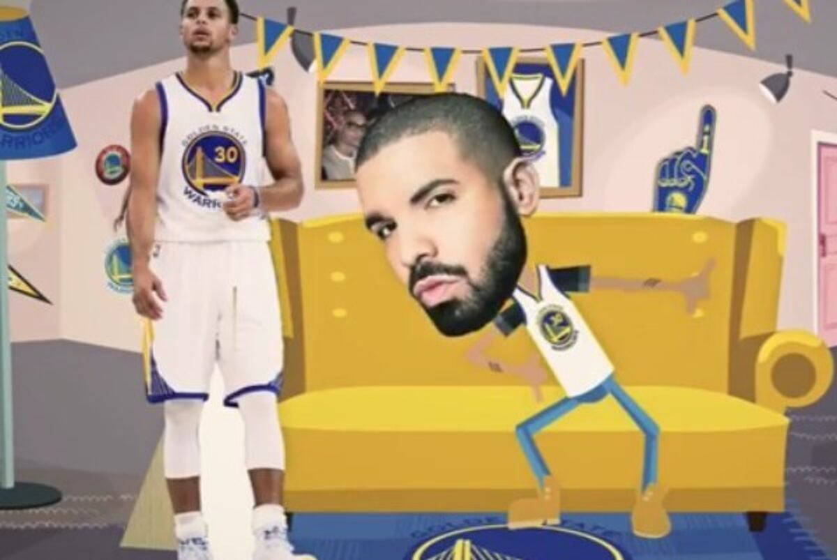 Drake Celebrates as Warriors Fan in B/R Video After Game 2 Finals Win ...