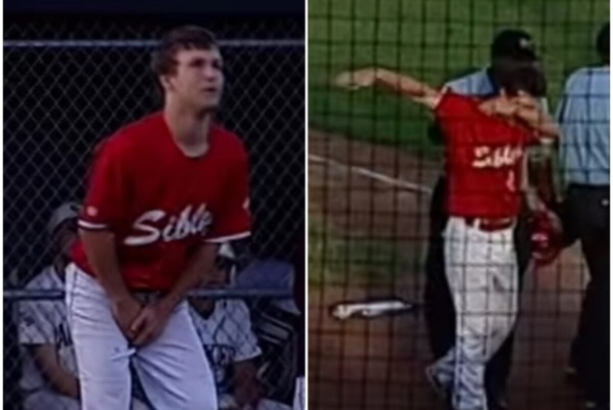 Baseball Player Goes Down in Agony After Fouling Ball Off Groin, Dabs ...