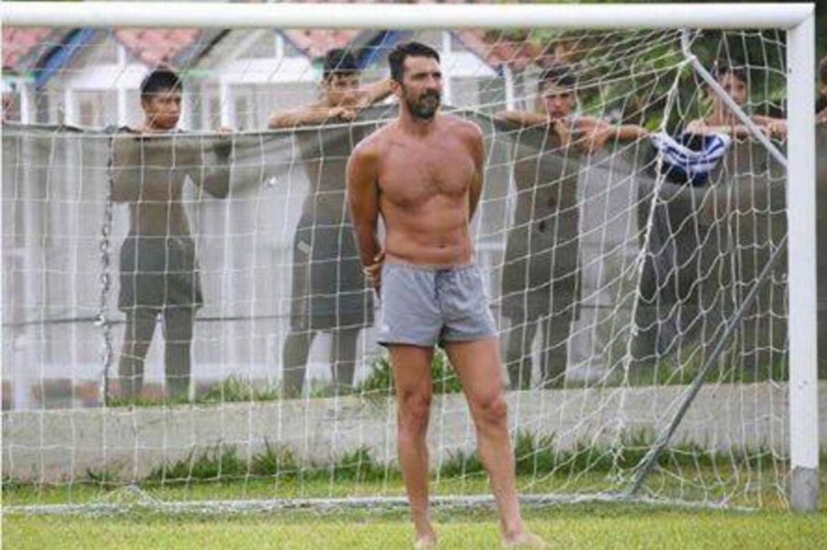 Gianluigi Buffon Plays Football with Local Children While on Holiday in ...