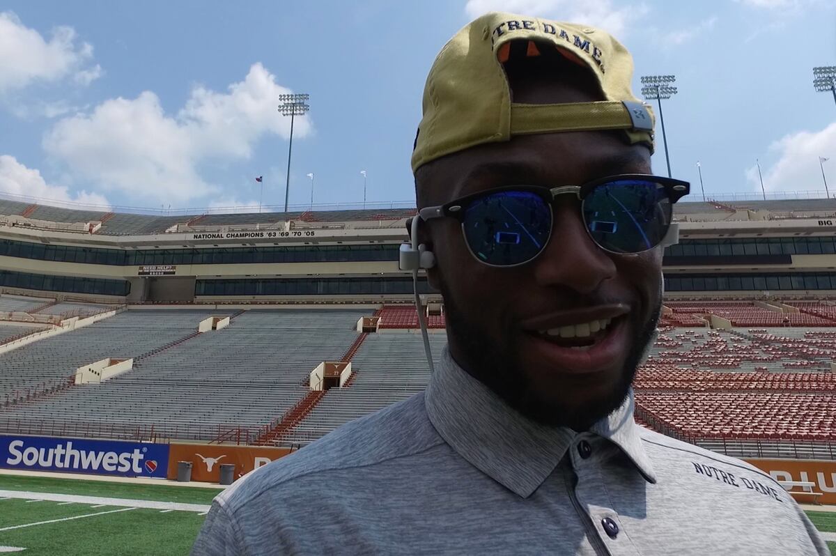 ND X B/R: Torii Hunter Jr. Talks Playing in His Final Season Opener ...