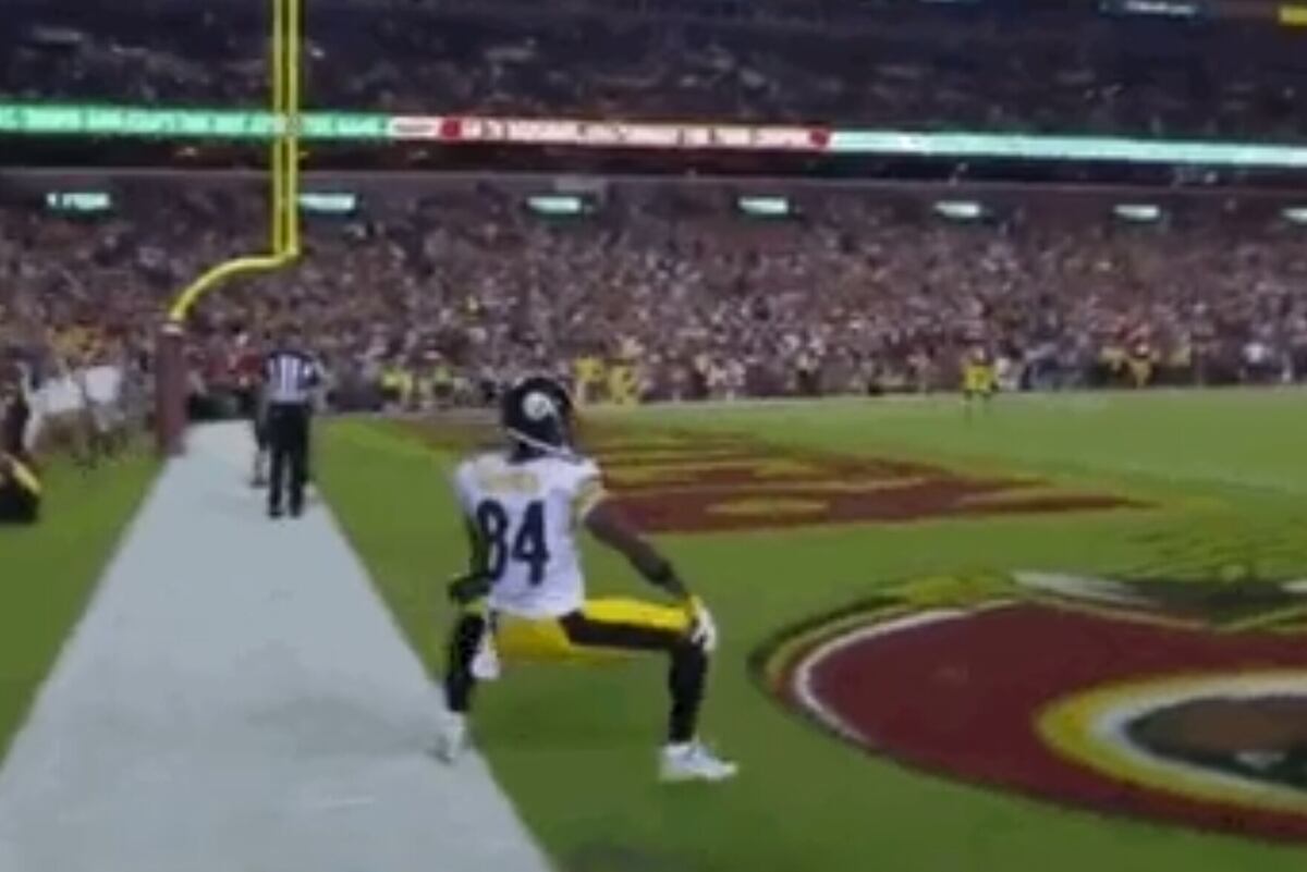 Steelers' Antonio Brown Celebrates 2nd Touchdown with End-Zone Twerk ...