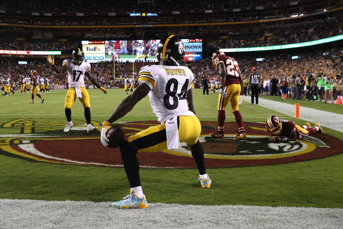 Antonio Brown Fined for Touchdown Dance, Cleats vs. Redskins | News, Scores, Highlights, Stats ...