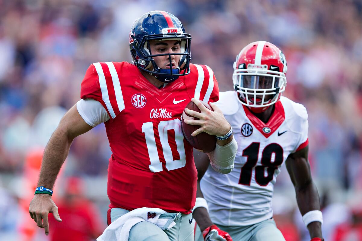 Ole Miss QB Chad Kelly Runs for 41-Yard Touchdown in Blowout Win vs ...