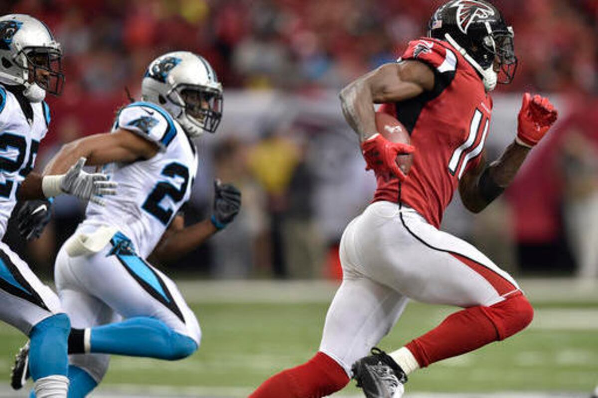 Julio Jones Takes Matt Ryan Pass 75 Yards for TD, Puts Him at 300 Yards ...