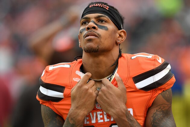 Hue Jackson Comments on Terrelle Pryor's On-Field 'Antics'
