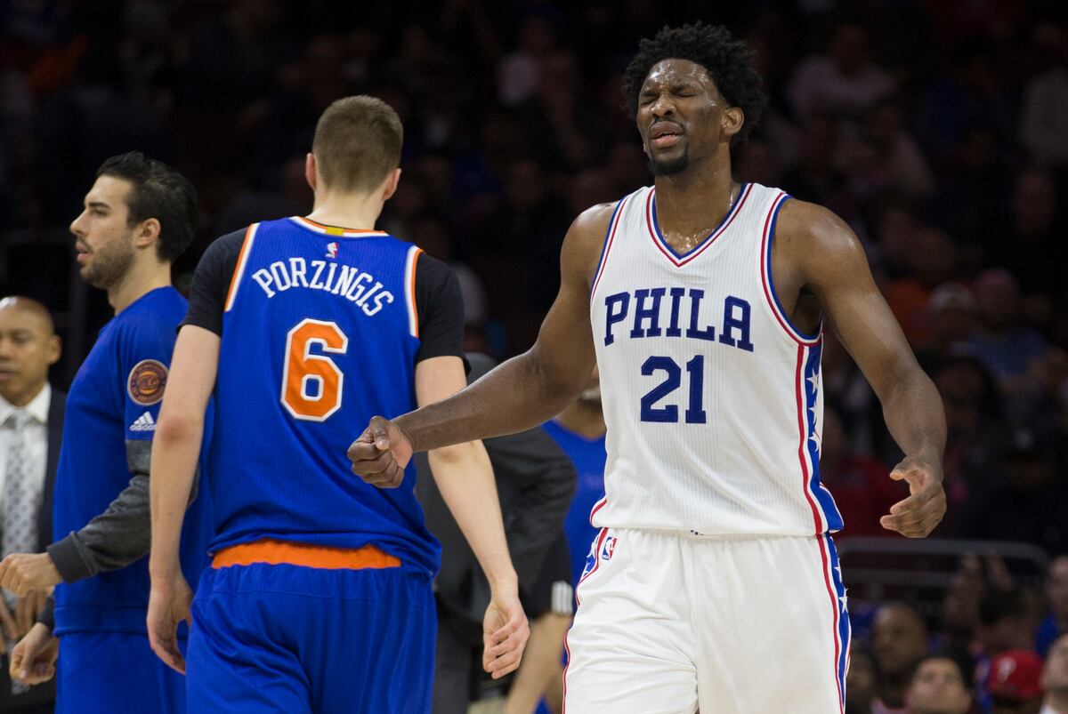 Trust the Process: Embiid Gets the Best of Porzingis in 1st Matchup ...