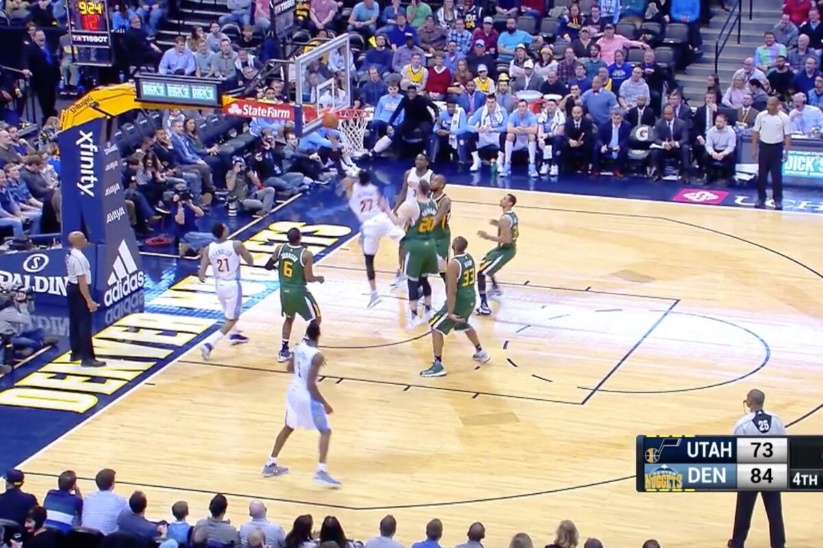 Nuggets' Jamal Murray Dazzles by Switching Hands Midair for Layup ...