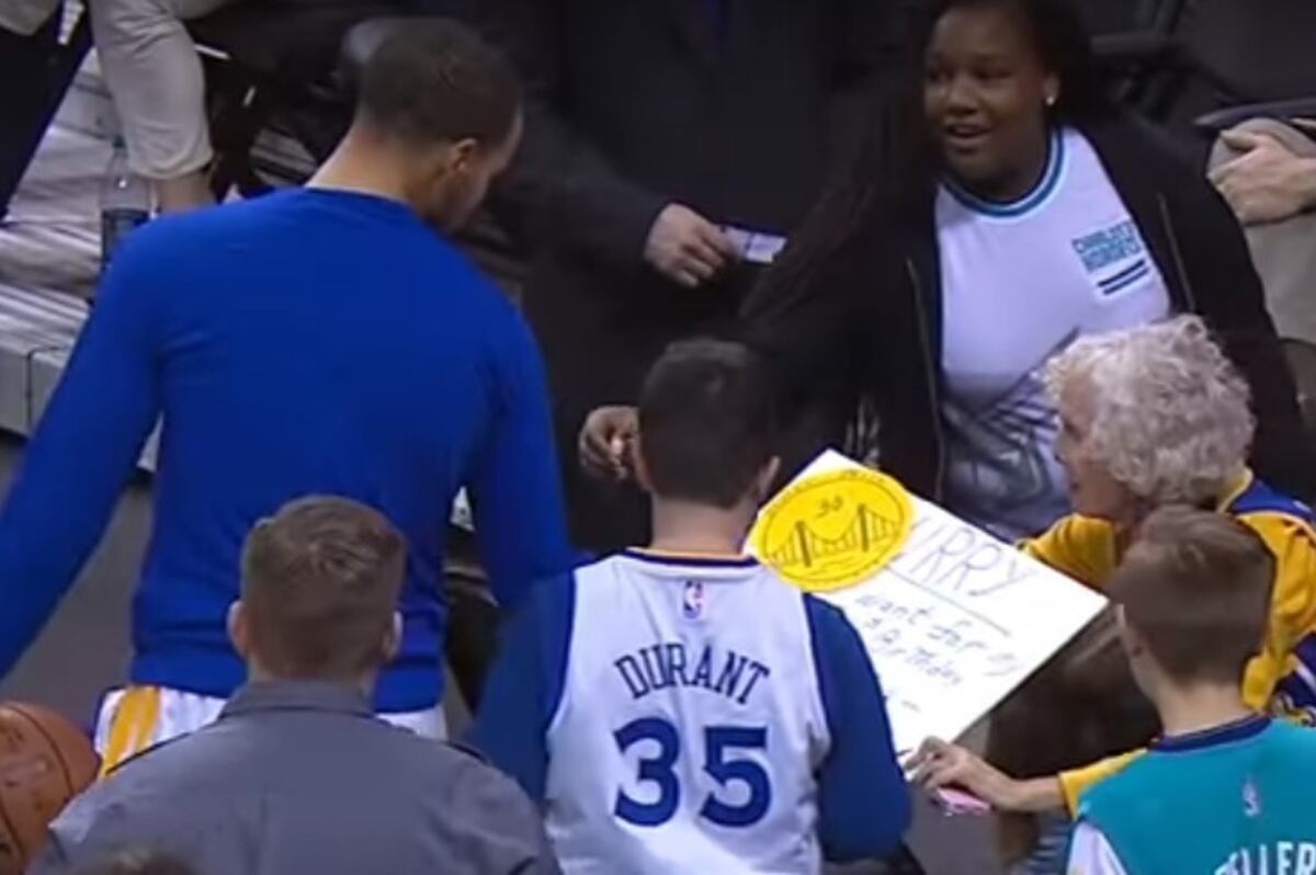 Stephen Curry Grants Fan's 80th-Birthday Wish by Autographing Sign ...