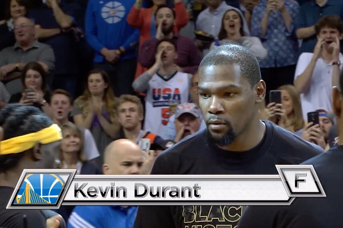 Kevin Durant Showered with Boos in Return to OKC | News, Scores ...
