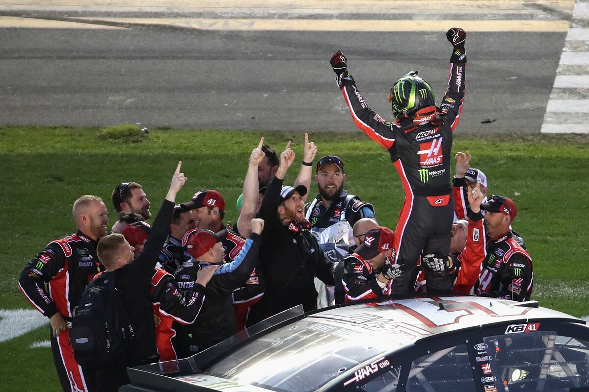 Kurt Busch Celebration Highlights, Reaction After 2017 Daytona 500 Win ...
