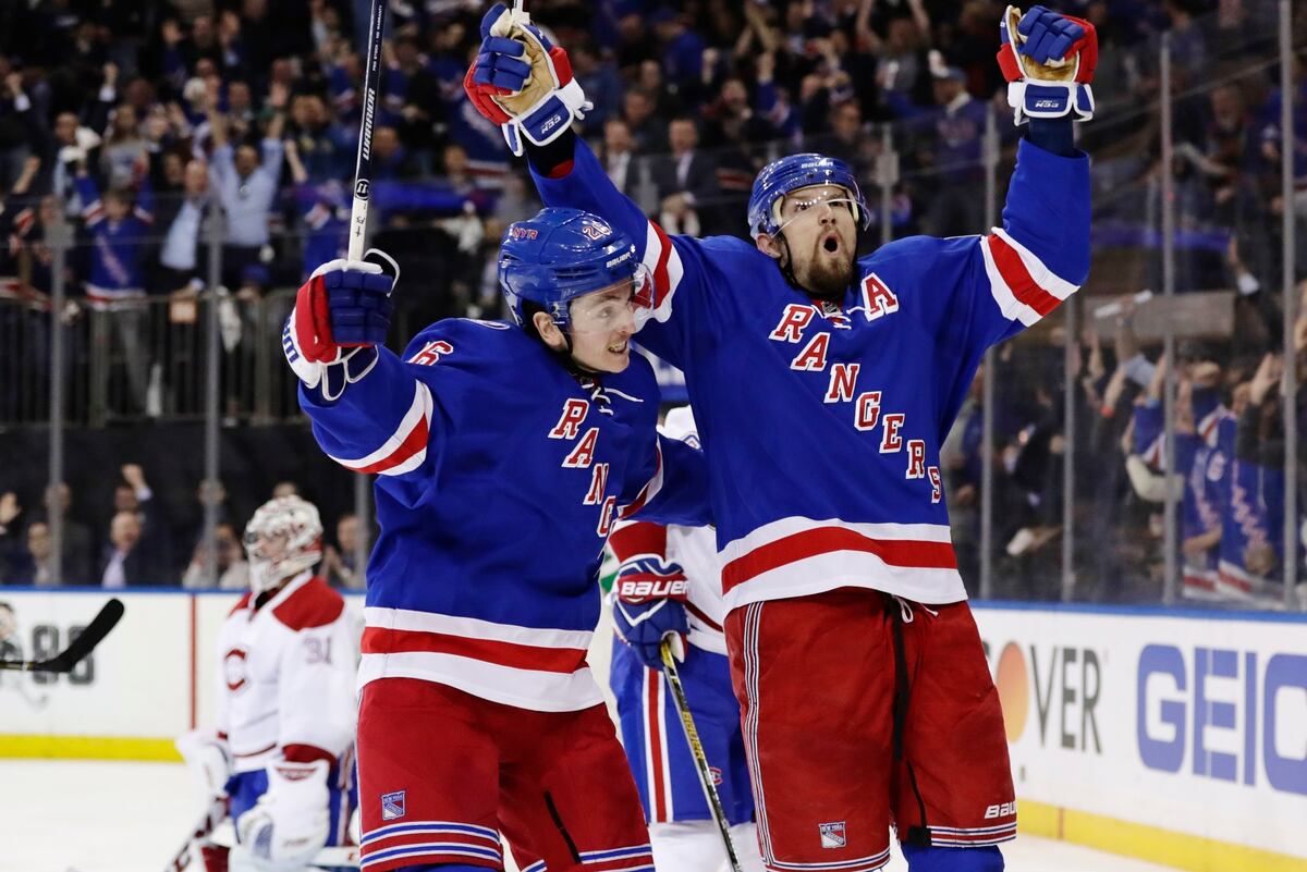 Rick Nash, Jesper Fast Score as Rangers Beat Canadiens 2-1 to Even ...