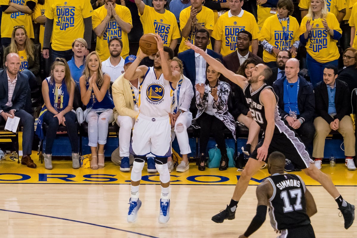 Stephen Curry Records 2nd 40-Plus-Point Playoff Performance vs. Spurs ...