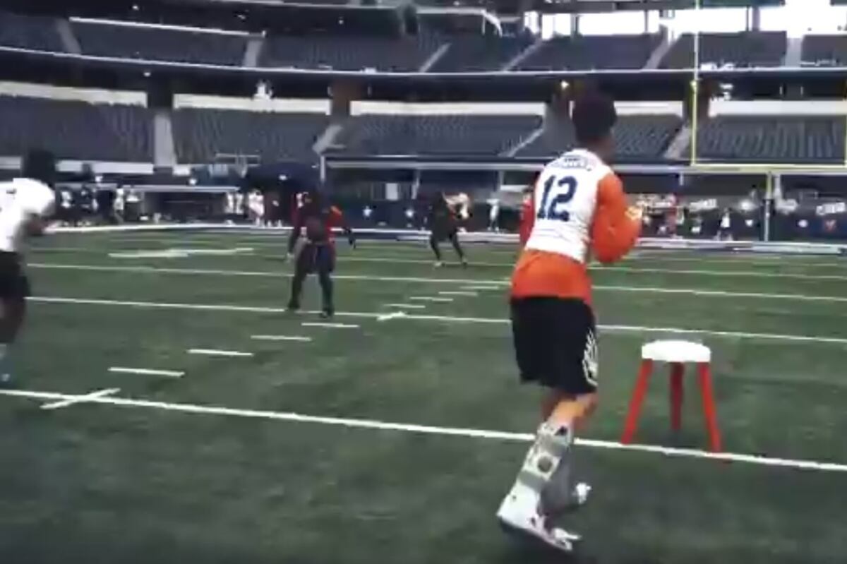 QB Treyson Bourguet Competes in 7-on-7 Tournament with 2 Broken Feet ...