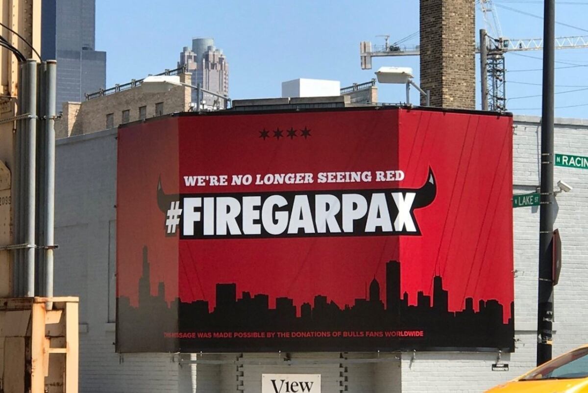 Bulls Fans Put Up Billboard Calling for Team to Fire John Paxson and ...